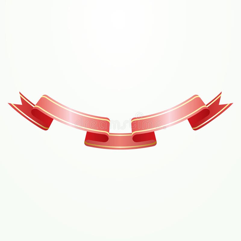 Empty Ribbon Banner. Vector Illustration Decorative Design Stock Vector ...