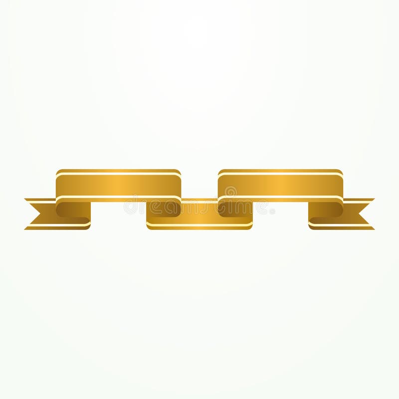 Empty Ribbon Banner. Vector Illustration Decorative Design Stock Vector ...