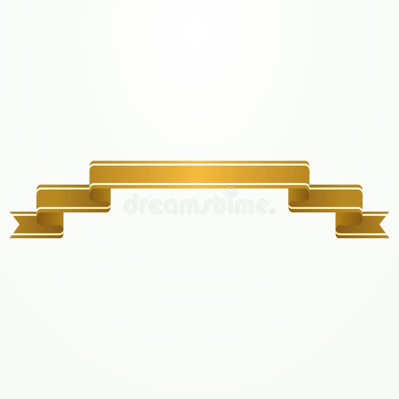 Empty Ribbon Banner. Vector Illustration Decorative Design Stock Vector ...
