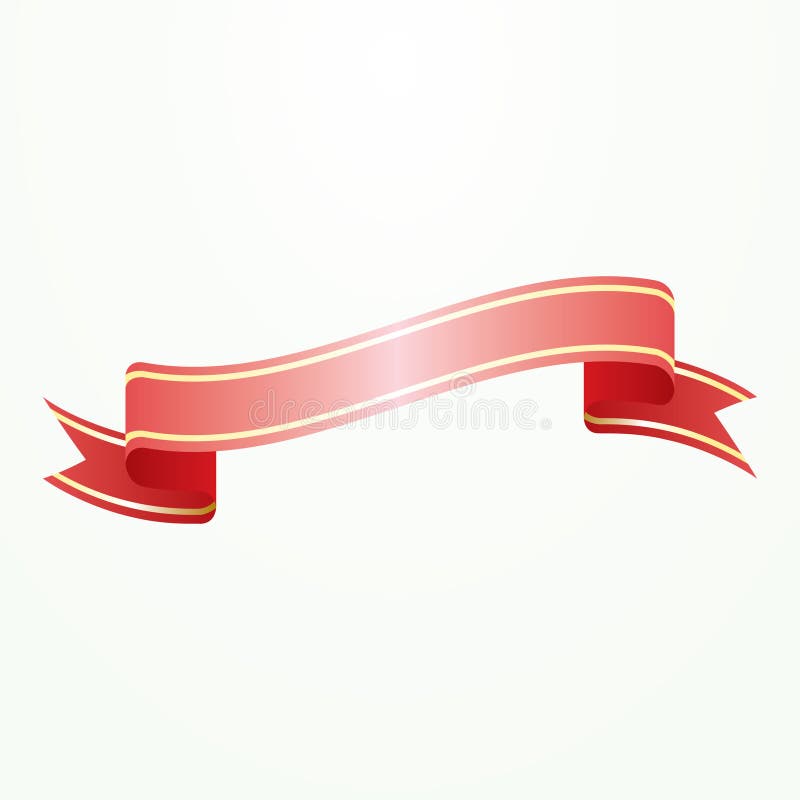 Empty Ribbon Banner. Vector Illustration Decorative Design Stock Vector ...