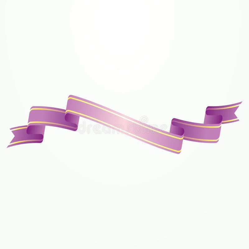 Empty Ribbon Banner. Vector Illustration Decorative Design Stock Vector ...