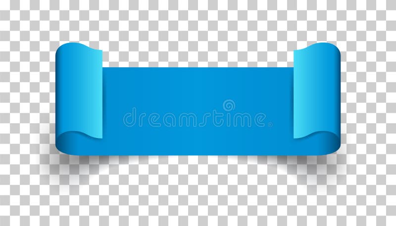 Empty Ribbon Vector Icon. Blank Sticker Label on Isolated Background ...