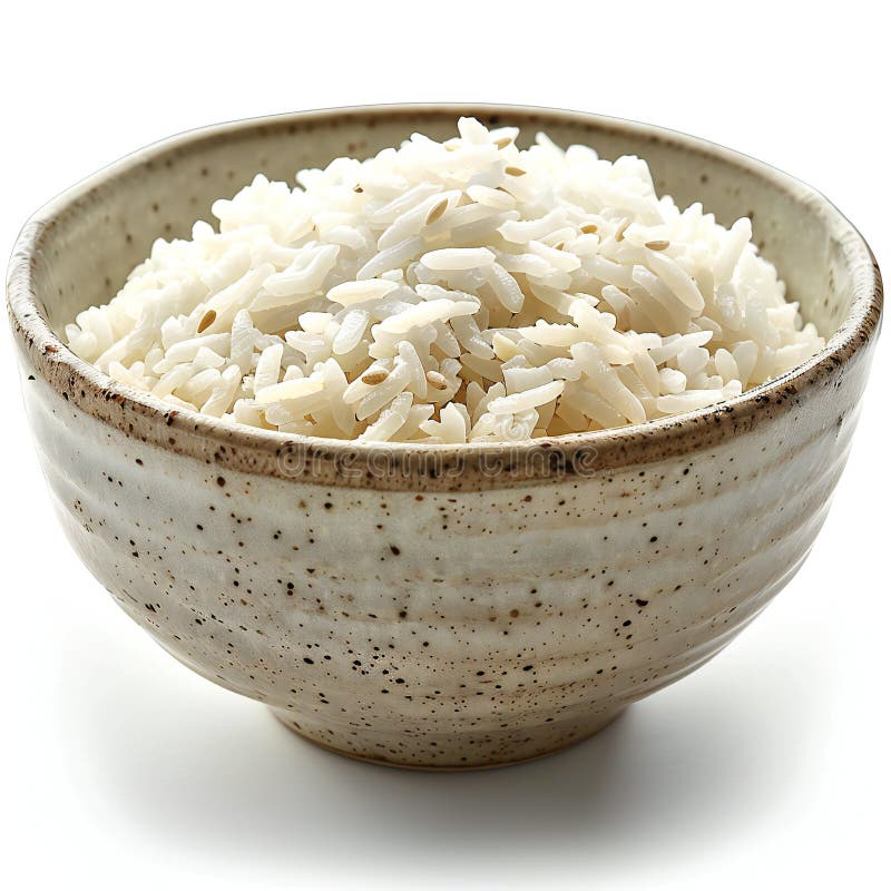 Empty Rice Bowl , Isolated on White Background , High Quality, High ...