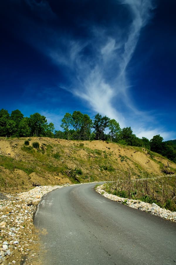 Empty road stock photo. Image of picturesque, asphalt - 1098146