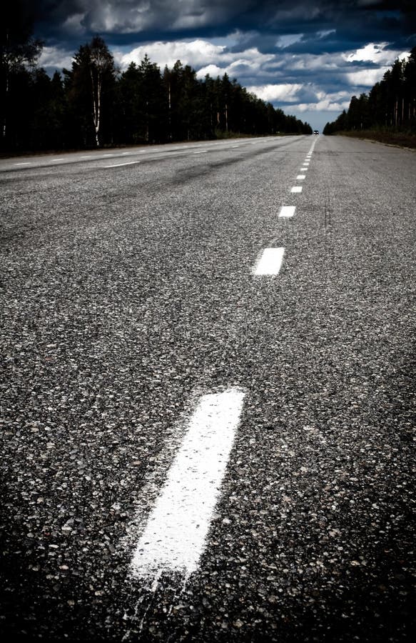 Empty road stock image. Image of motorway, outside, straight - 4022825