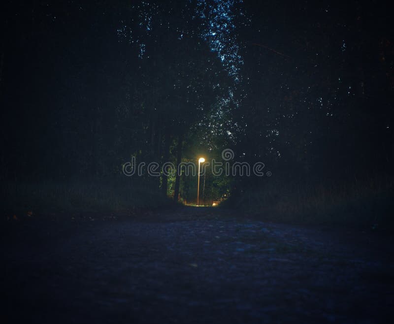 Empty Road Against Sky at Night Stock Photo - Image of road, astronomy ...