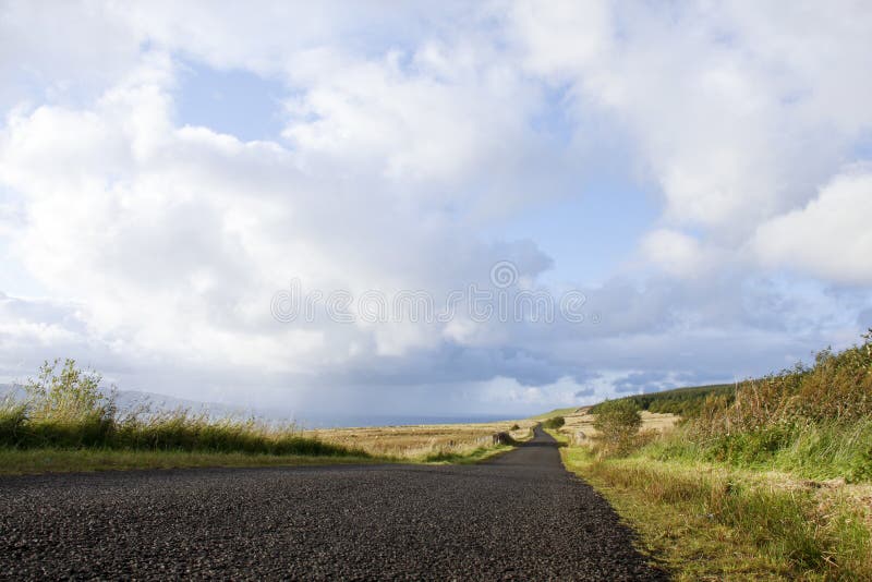 Empty road in countryside stock photo. Image of peaceful - 44891962