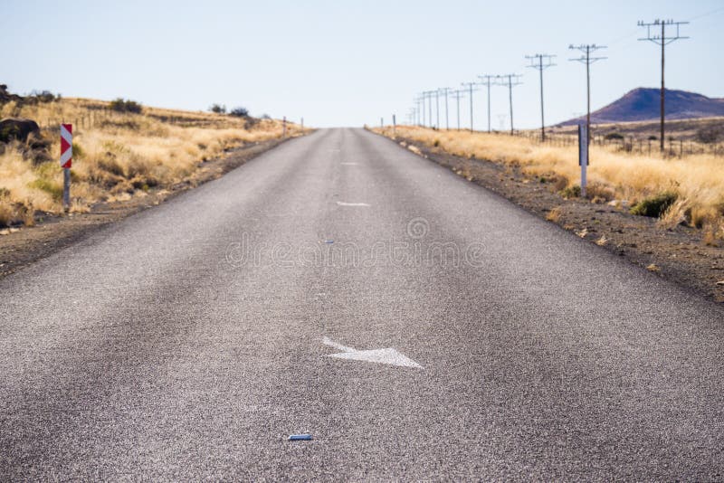 Empty Road with Direction stock photo. Image of left - 109857254