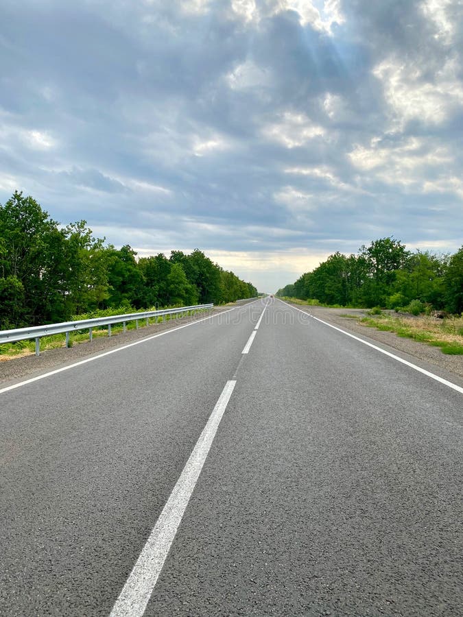 Empty Road stock image. Image of diminishing, outdoors - 192299159