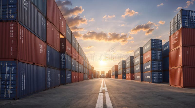 Containers Road Stock Illustrations – 985 Containers Road Stock ...