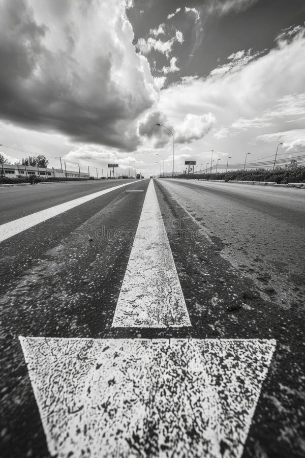 Empty Road at Night stock photo. Image of empty, highway - 376708876