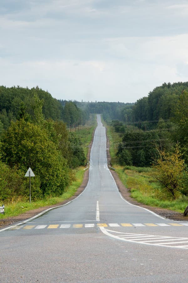 Road Lane Perspective stock photo. Image of view, crack - 72160560
