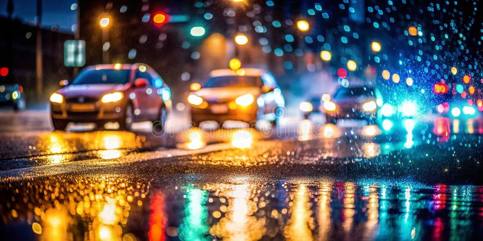 Empty Road in the Rain a Powerful Visual for Drunk Driving Prevention ...