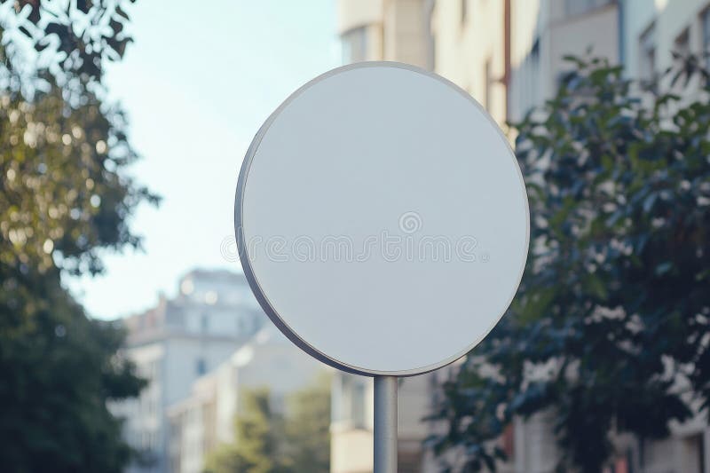 Empty Road Sign stock image. Image of white, generated - 362822059