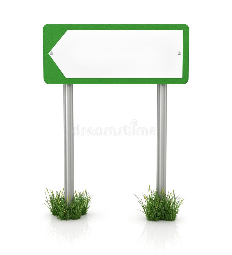 Empty Road Sign Form Arrow Grass Stock Illustrations – 4 Empty Road ...
