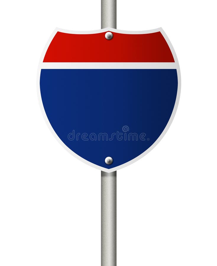 Empty road sign. stock illustration. Illustration of direction - 31797734