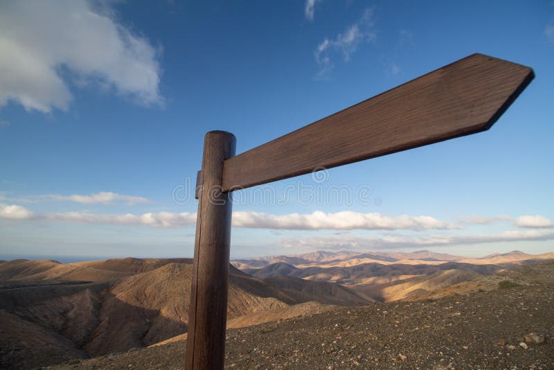 Empty Road Sign in the Mountain Area. Template Sign Stock Photo - Image ...
