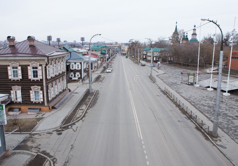 The Empty Road without Traffic during Quarantine Editorial Photography ...