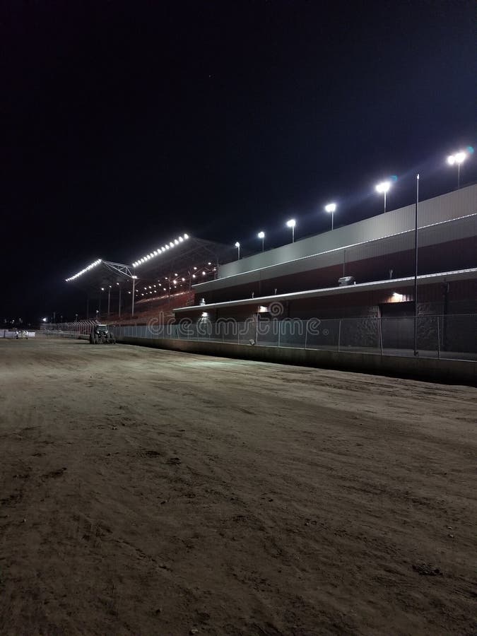 Empty Rodeo Viewing Stand, Winter Desert, American Southwest Stock ...