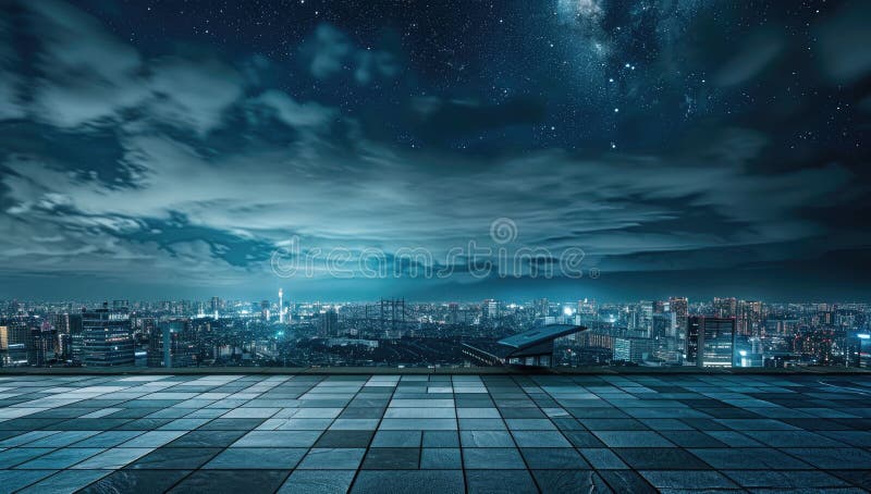 From an Empty Rooftop, You Can Enjoy a Captivating City View at Night ...