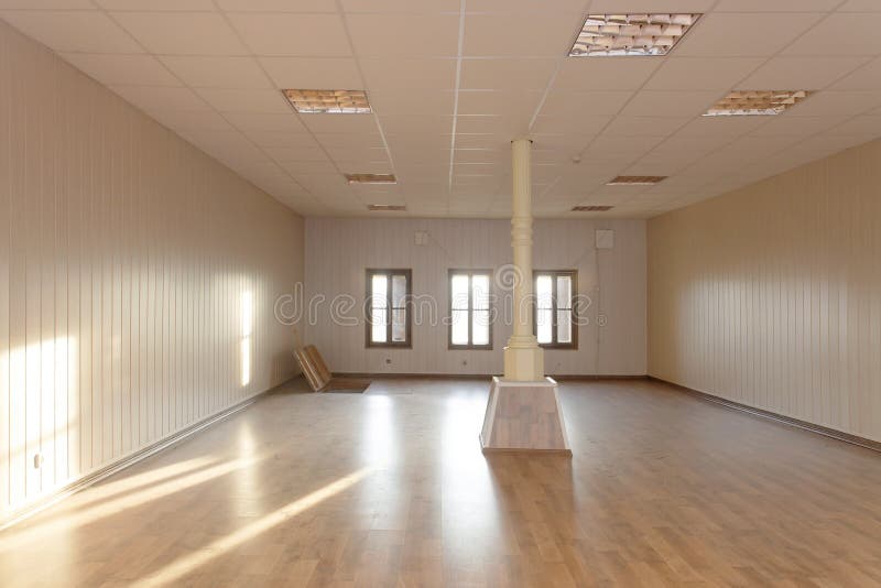 Empty Gym stock image. Image of windows, recreation, dance - 1335195