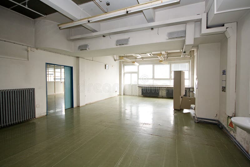 Empty room stock image. Image of hardwood, large, glass - 26771625