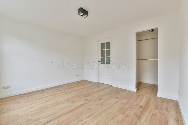 Empty Room of the Apartment Stock Image - Image of entrance, parquet ...