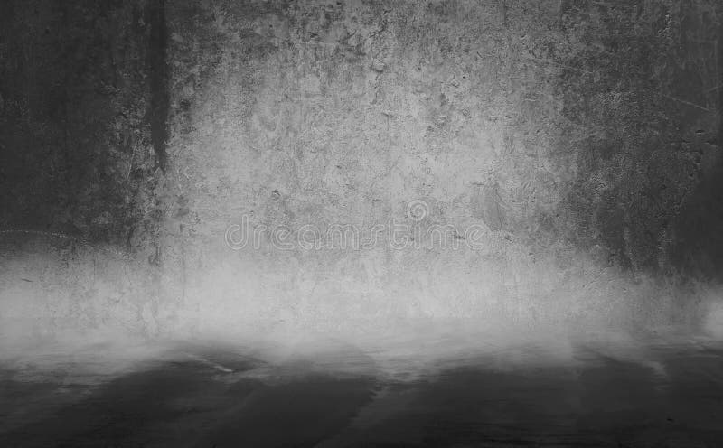 Empty Room Background for Design. Empty Space with Dark Black Cement ...