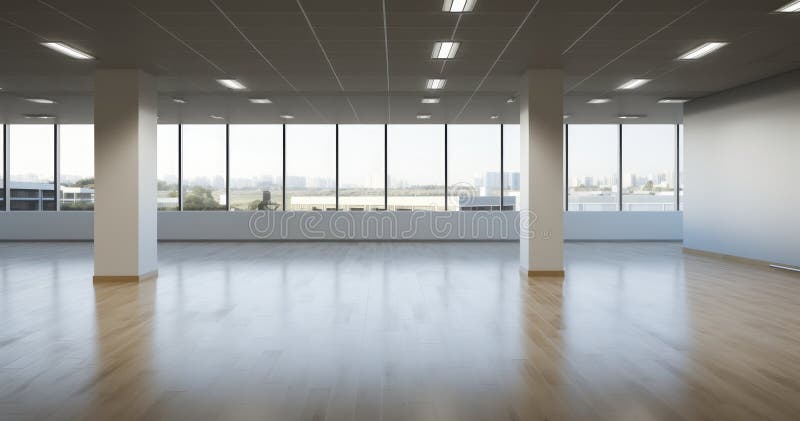 Empty Room in a Business Building. the Allure of the Minimalist ...