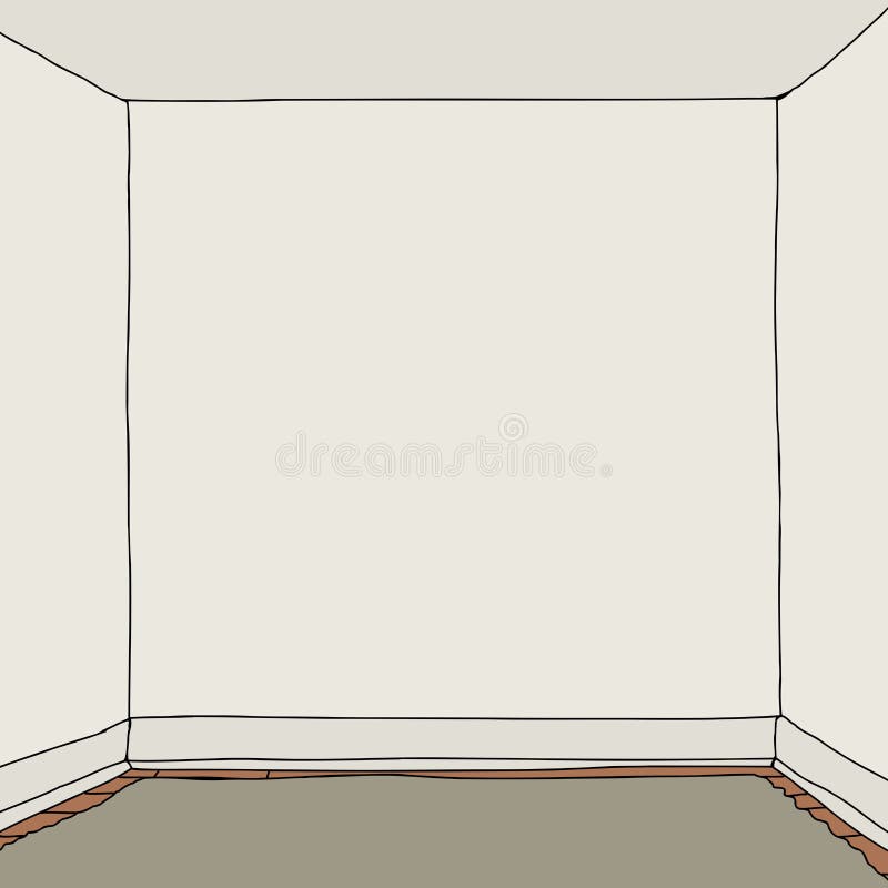 Empty Room Cartoon stock vector. Illustration of real - 39366890