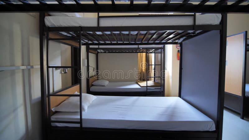 Bunk Beds Inside an Abandoned Kindergarten in Pripyat Ghost Town. Old ...