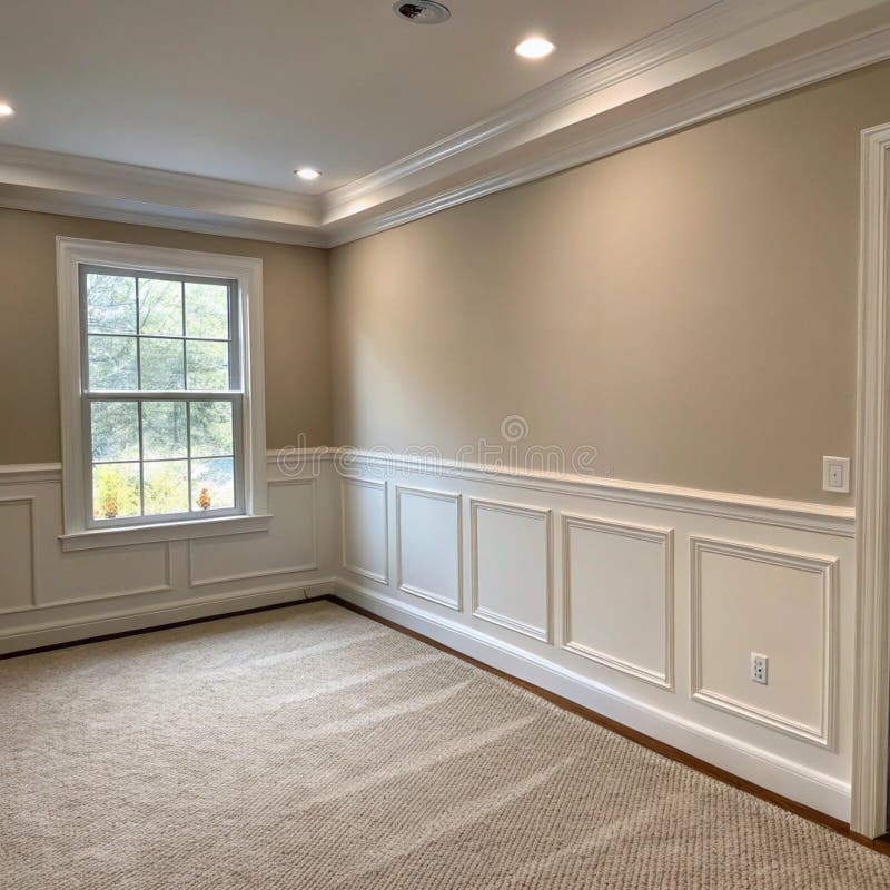 Empty room corner view stock illustration. Illustration of decorative ...