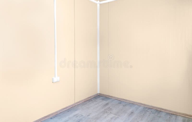 Empty room corner walls stock photo. Image of hardwood - 123901520