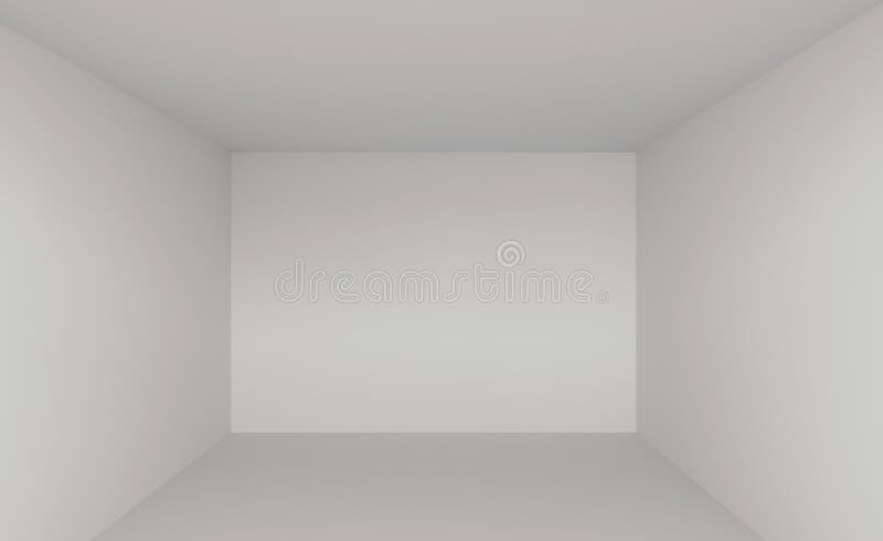 Empty Room - 3D Rendering stock illustration. Illustration of ceiling ...