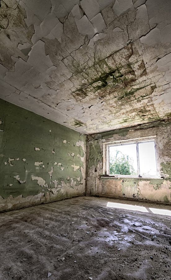 Crumbling room stock image. Image of endless, clean, door - 23822701