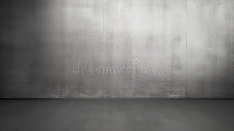 Elegant Minimalist Silver Room with Chiaroscuro Wall Stock Illustration ...