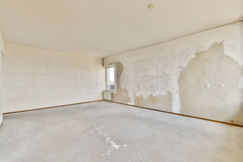 Empty Interior Space with Textured Walls Stock Photo - Image of ...