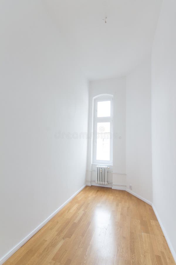 Empty Room, Fresh Renovated Flat with Wooden Floor, Stock Image - Image ...