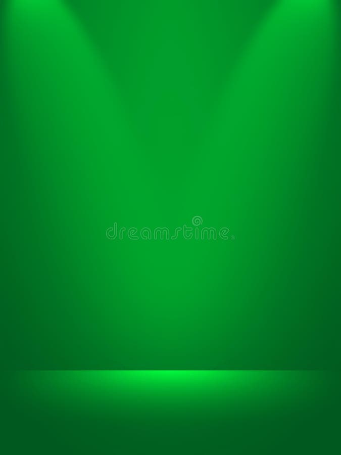 Green Gradient Wall with Blank Studio Room Background for Web Design ...
