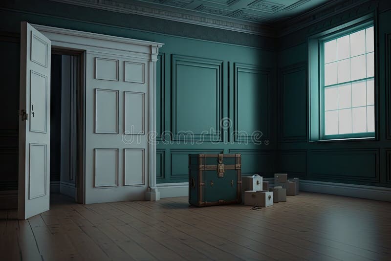 Empty Room with a Hidden Cache of Valuable Items, Waiting To Be ...