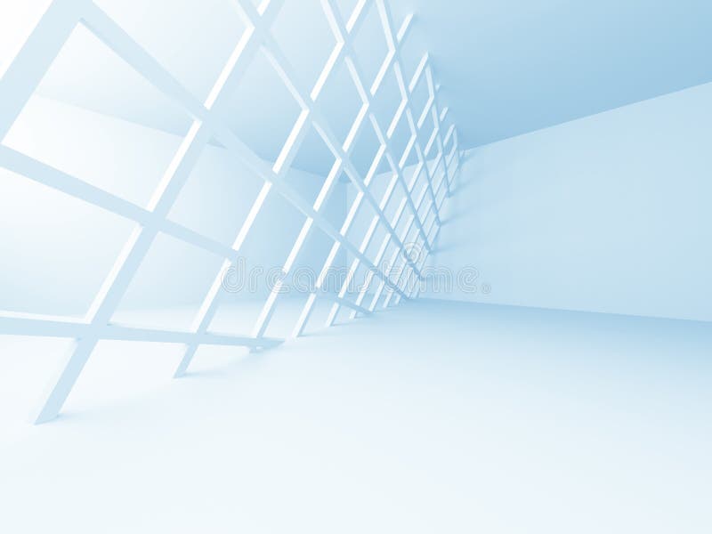 Empty Room Interior. Abstract White Architecture Geometric Background ...