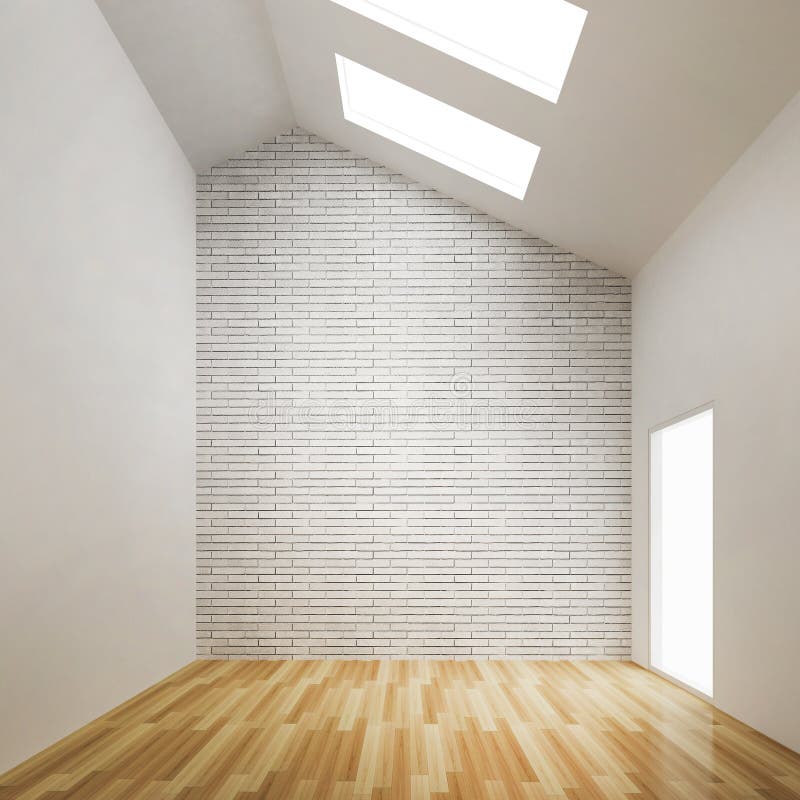 Empty Room of Interior Building Design Stock Illustration ...