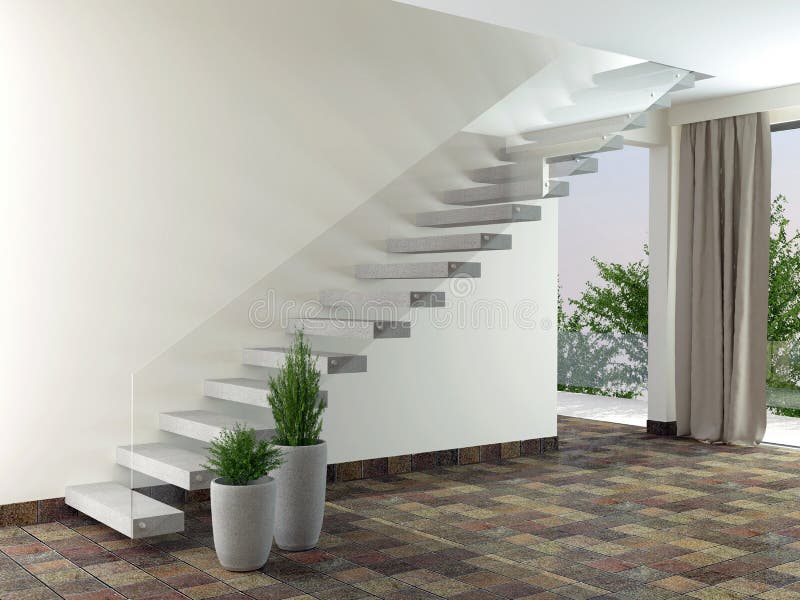 Empty Room. Interior Design. Stock Illustration - Illustration of ...