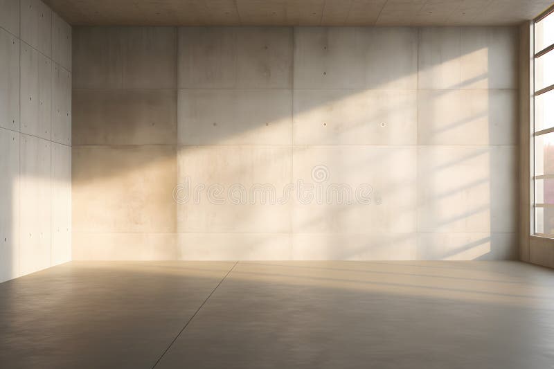 Empty Room with Skylights and a Modern Industrial Design. AI Generated ...