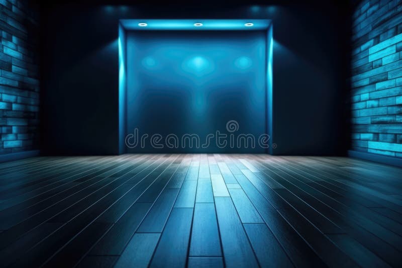 Empty Room with Light Coming from the Widow Background for Product ...