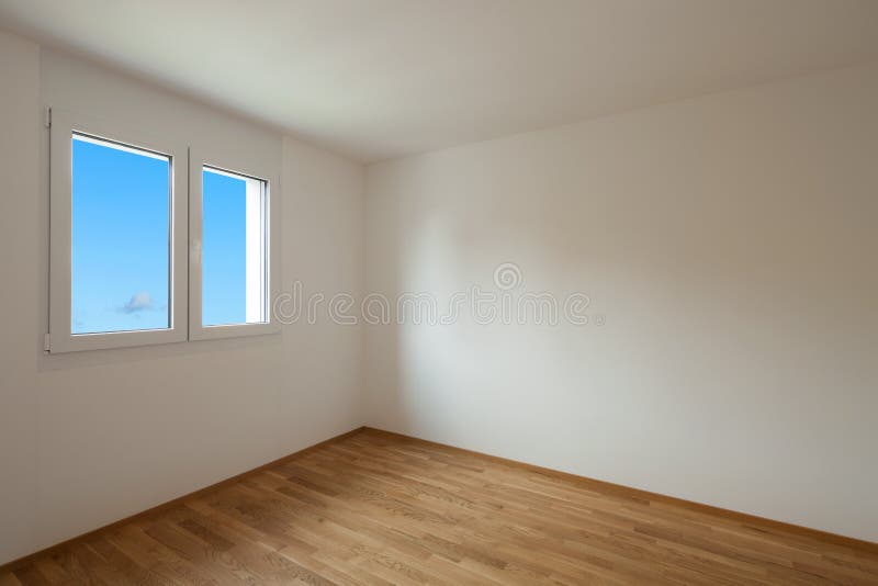Empty Modern Apartment, Empty Spaces and White Walls Stock Photo ...