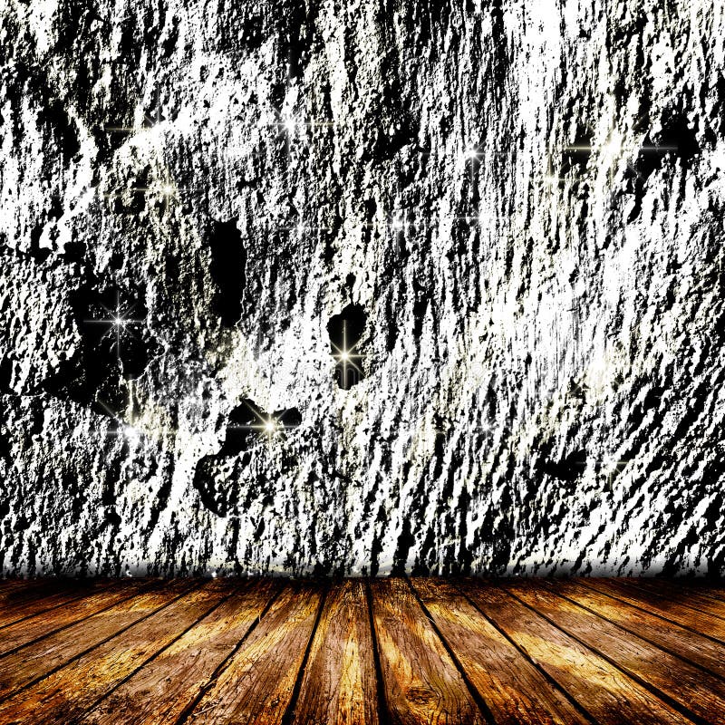 Empty Room with Light Star and Light Rays. Stock Image - Image of ...