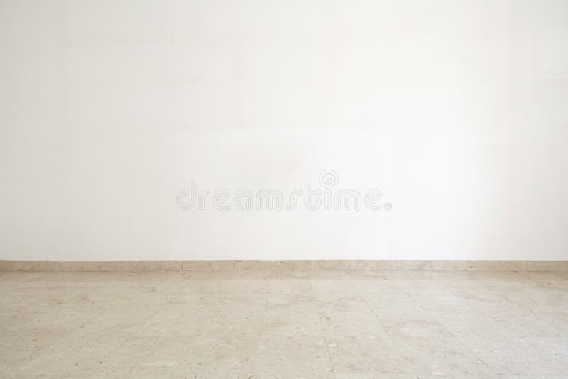 Empty Room with Marble Floor Stock Photo - Image of white, blank: 40195280