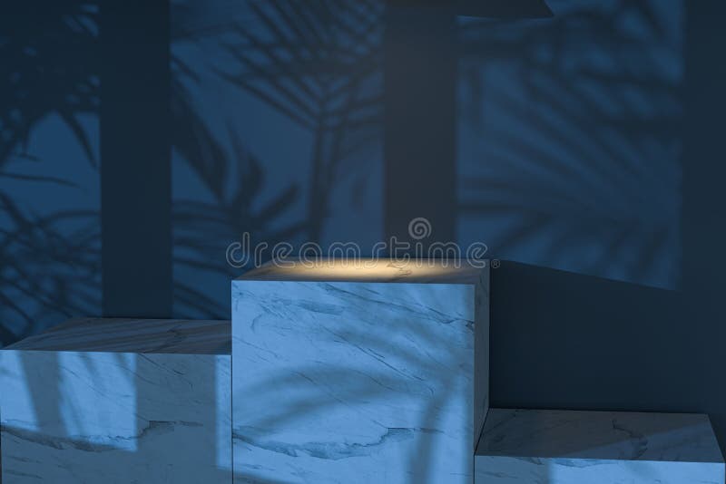Empty Room and Marble Still Life,wooden Floor and Ceiling Lamp,3d ...