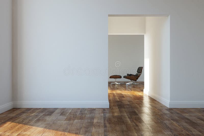 Empty Room in a Modern House Stock Photo - Image of inside, bright ...